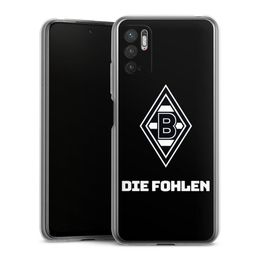 DeinDesign Xiaomi Redmi Note 10 5G Handy Silikon H&uuml;lle Case transparent Handyh&uuml;lle Die Fohlen Gladbach Borussia M&ouml;nchengladbach Silikon Case