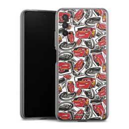 DeinDesign Xiaomi Redmi Note 10 5G Handy Silikon H&uuml;lle Case transparent Handyh&uuml;lle Cars Lightning Mcqueen 95 Disney Pixar Silikon Case