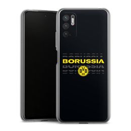 DeinDesign Xiaomi Redmi Note 10 5G Handy Silikon H&uuml;lle Case transparent Handyh&uuml;lle Official Licensed Product Bvb Borussia Dortmund Silikon Case