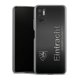 DeinDesign Xiaomi Redmi Note 10 5G Handy Silikon H&uuml;lle Case transparent Handyh&uuml;lle Logo Eintracht Braunschweig Official Licensed Product Silikon Case
