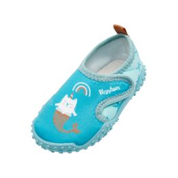 Playshoes Badeschuh M&auml;dchen Gr&ouml;&szlig;e 26/27 t&uuml;rkis / braun / mint / wei&szlig;