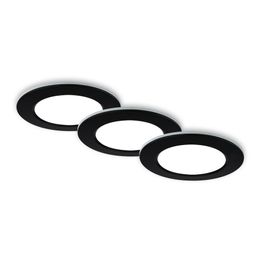 Briloner LED-Einbauleuchtenset 'Fungo' dimmbar 4,8 W 1350 lm tageslichtwei&szlig; &Oslash; 9,2 cm 3 St&uuml;ck