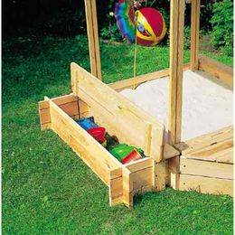 Promadino Sitz- und Bugbox 105 x 25 x 21 cm f&uuml;r Sandkasten 'Peter'