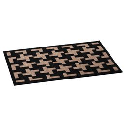 toom Sauberlaufmatte Hahnentritt 58 x 39 cm schlammfarben