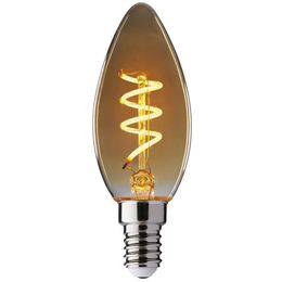 Stiltalent LED-Leuchtmittel 'Amber' dimmbar Kerze gold E14 2 W 100 lm warmwei&szlig;