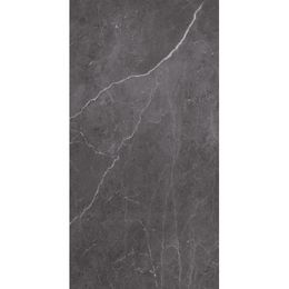 Breuer R&uuml;ckwand 'Marmor Anthrazit-Wei&szlig;' seidenmatt 100 x 255 cm