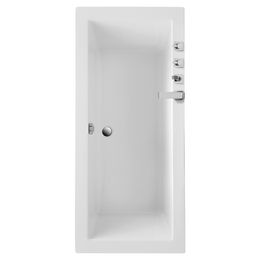 Ottofond Badewanne "Cubic" rechteckig wei&szlig; 180 x 80 cm