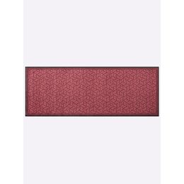 Salonloewe Fu&szlig;matte, Rot, Gr. 70x190 cm - L&auml;ufer, Fu&szlig;matten, Material: Polyamid. R&uuml;ckseite: Gummi