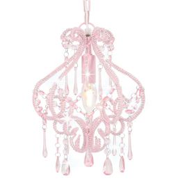 vidaXL Deckenleuchte, Pink, Metall, Rund, 4x32x24 cm, Lampen & Leuchten, Innenbeleuchtung, Dekoleuchten, Dekoleuchten
