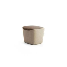 Leyform Hocker, Sitzma&szlig;e B 520 x T 440 x H 440 mm, 2-farbiger Stoffbezug und Mehrschichtholz, dunkelrost/hellbraun