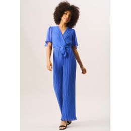 Jumpsuit mit Engels&auml;rmeln und plissiertem G&uuml;rtel