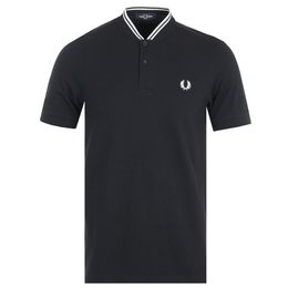 Polo Col Bomber Pique Polo Fred Perry Pour Homme en Noir