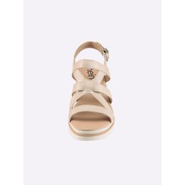 Heine sheego Gro&szlig;e Gr&ouml;&szlig;en Sandalette, creme, Gr&ouml;&szlig;e 42 - Damen