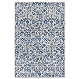Villeroy & Boch Villeroy & Boch Flachwebeteppich Kollektion 1869, Blau, Creme, Textil, orientalisch, rechteckig, 200x280 cm, Oeko-Tex&reg; Standard 100, in verschiedenen Gr&ouml;&szlig;en erh&auml;ltlich, pflegeleicht, strapazierf&auml;hig, Teppiche & B&ouml;den, Teppiche, Webteppiche