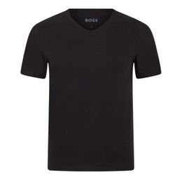 BOSS - T-Shirt f&uuml;r Herren, V-Ausschnitt (3er-Pack) (Schwarz)