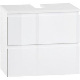Xora Waschbeckenunterschrank, Wei&szlig;, Holzwerkstoff, 1 Schublade(n) Schubladen, 60x53x35 cm, Made in Germany, h&auml;ngend, Badezimmer, Badezimmerschr&auml;nke, Waschbeckenunterschr&auml;nke