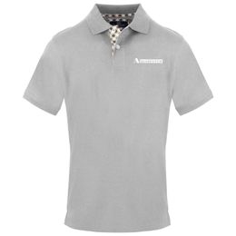 Aquascutum - Poloshirt f&uuml;r Herren, kurz&auml;rmlig (Grau)
