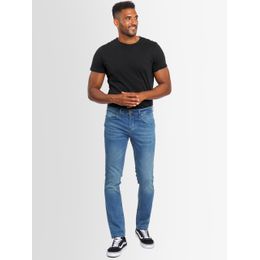 Alessandro Salvarini A. Salvarini Herren Jeans Slim Fit Stretch Denim 5-Pocket - Hellblau