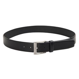 HUGO BOSS - G&uuml;rtel f&uuml;r Herren, Leder, Kleid (Schwarz)