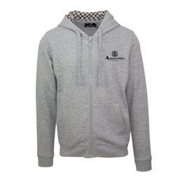Aquascutum - "Active" Hoodie mit durchgehendem Rei&szlig;verschluss f&uuml;r Herren (Grau)