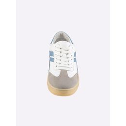 Andrea Conti sheego Gro&szlig;e Gr&ouml;&szlig;en Sneaker, wei&szlig;-bleu, Gr&ouml;&szlig;e 38 - Damen