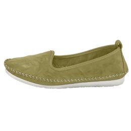 Andrea Conti sheego Gro&szlig;e Gr&ouml;&szlig;en Slipper, gr&uuml;n, Gr&ouml;&szlig;e 39 - Damen