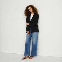 LANDS' END Blazer f&uuml;r Damen, Damen, size: regular, Schwarz, Viskose/Polyester-Mischung, by Lands' End