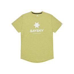 Saysky Logo Combat Pro T-shirt Bekleidung Herren gelb