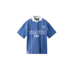 Mango Kids T-Shirt 'FIFAFRA' Jungen Gr&ouml;&szlig;e 128 blau / kirschrot / wei&szlig;