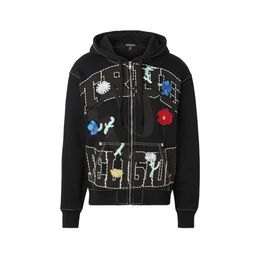 True Religion Zip-Up Hoodie male size L Cobalt blue / Blood red / Black