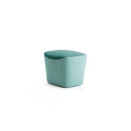 Leyform Hocker, Sitzma&szlig;e B 520 x T 440 x H 440 mm, 2-farbiger Stoffbezug und Mehrschichtholz, dunkelgraublau/hellgraublau