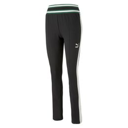 Puma Pants 'T7' female size 42 Emerald / Black / Off white