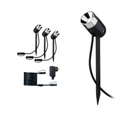 Paulmann LED-Au&szlig;enstrahlerset 'Plug & Shine' 11 W 240 lm warmwei&szlig; IP 65, IP 44 &Oslash; 5 x 31 cm 3 St&uuml;ck