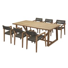 Gartenm&ouml;belset 'Georgina' f&uuml;r 6 Personen Holz