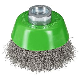 Bosch Topf-Edelstahlb&uuml;rste, gewellter Draht &Oslash; 75 mm