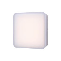 toom LED-Au&szlig;endeckenleuchte 'Warschau' 12 W 1200 lm neutralwei&szlig; IP 44 15 x 15 x 5,8 cm