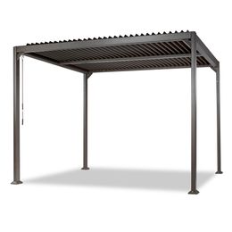Lamellenpavillon 'Mina' anthrazit 300 x 230 x 300 cm