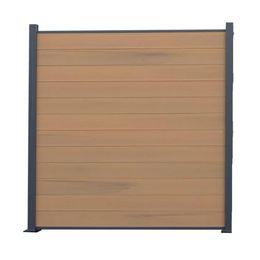 toom WPC-Zaun 'Tim' sandfarben 180 x 180 cm, ohne Pfosten