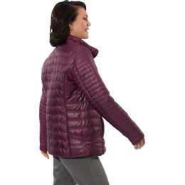 WITT Damen Steppjacke in kontrastreicher Verarbeitung, burgund, Gr&ouml;&szlig;e 36