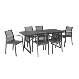 Gartenm&ouml;belset 'Linda' f&uuml;r 6 Personen Aluminium