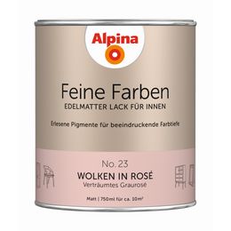 Alpina Feine Farben 'Wolken in Ros&eacute;' hellrosa matt 750 ml