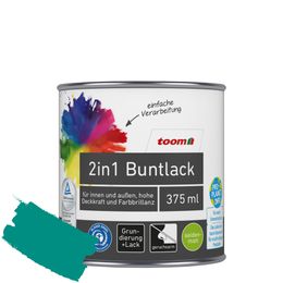 toom 2in1 Buntlack 'S&uuml;dseetraum' petrolfarben seidenmatt 375 ml