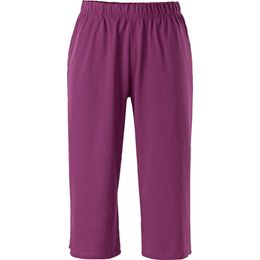 Damen Caprihose mit weiten Beinen beere, Gr&ouml;&szlig;e 44