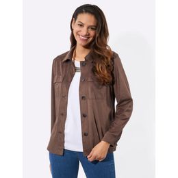 Lederimitat-Blazer