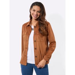 Lederimitat-Blazer
