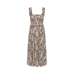 Only Kleid Damen Gr&ouml;&szlig;e 38 beige / dunkelbraun Sommerkleid