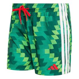 ADIDAS PERFORMANCE Swimming Trunks 'FB' male size S Apple / Dark green / Red / White