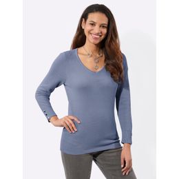 V-Ausschnitt-Pullover