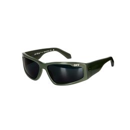 Off-White Off White - "Kimball" Rechteck-Sonnenbrille f&uuml;r Herren (Oliv)
