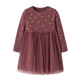 Name It Kleid 'NMFNADJA' M&auml;dchen Gr&ouml;&szlig;e 86 gold / burgunder